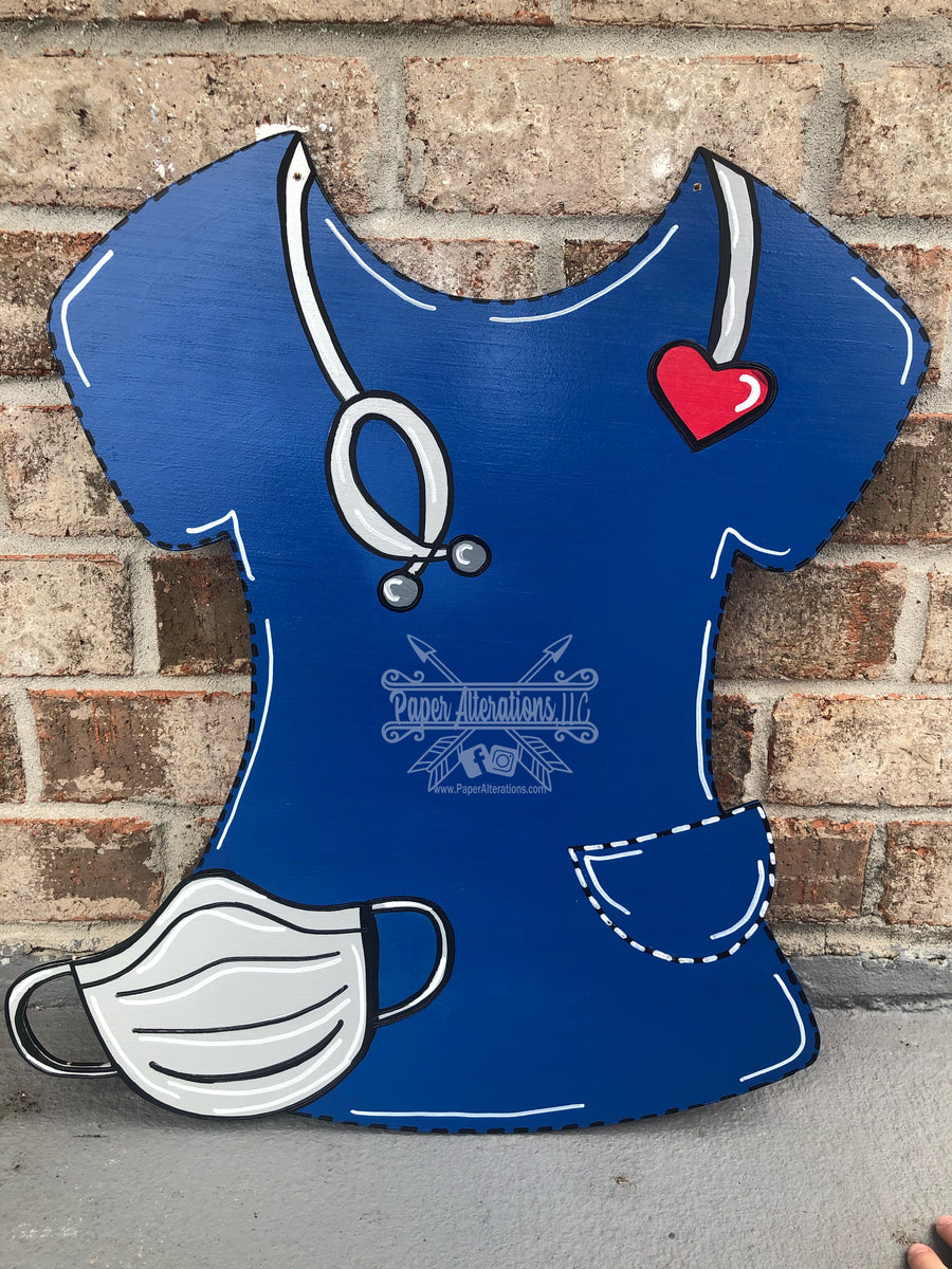Painted - Nurse Scrubs 2 – The Crafty Hangout